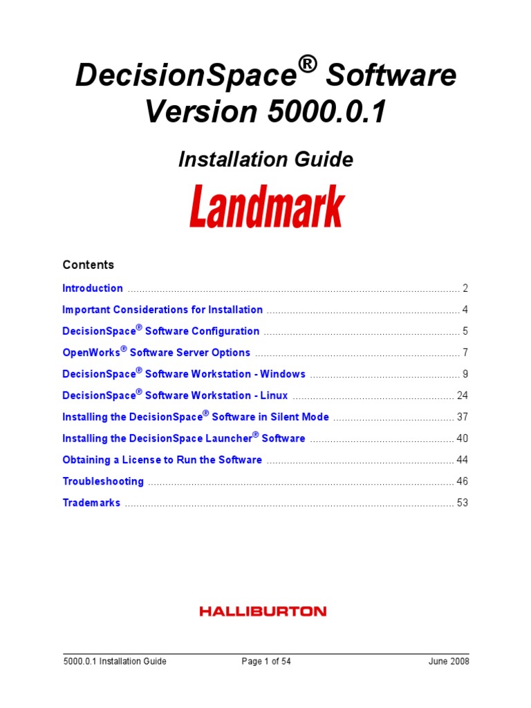 DecisionSpace InstallationNotes | PDF | Installation (Computer Programs ...
