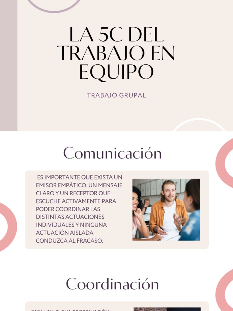 La 5C Del Trabajo en Equipo | PDF