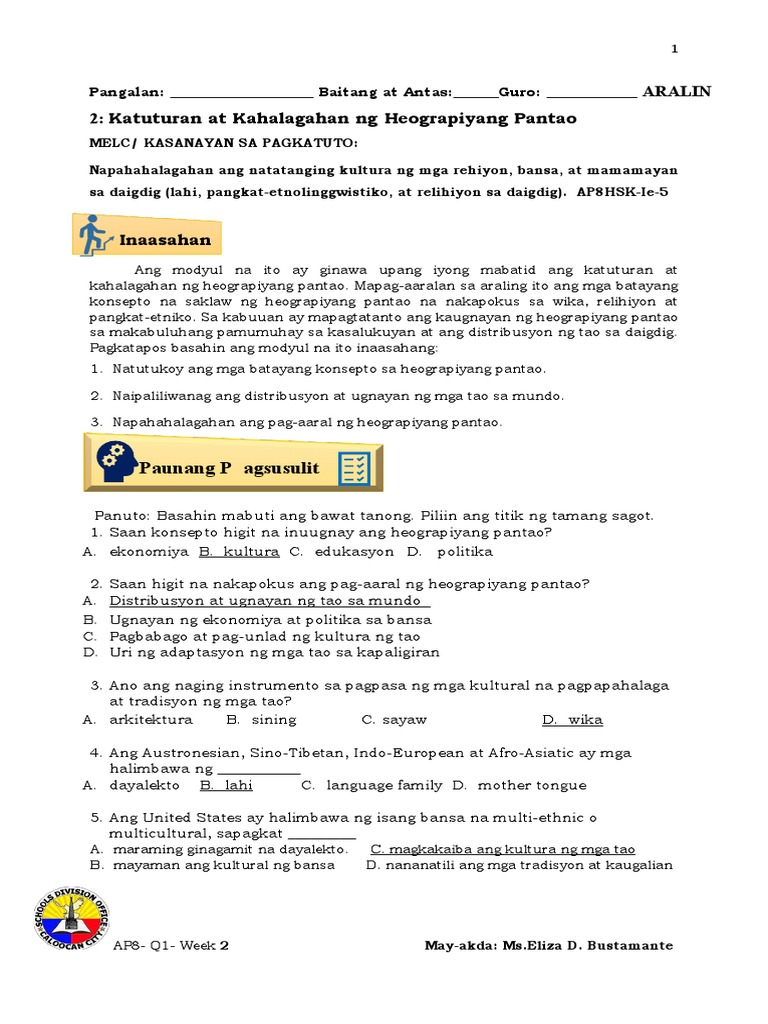 AP-G8-Week-2 Module | PDF