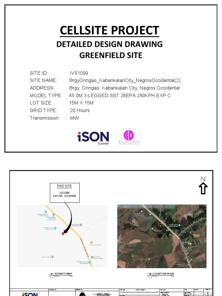 Cellsite Project: Detailed Design Drawing Greenfield Site | PDF ...