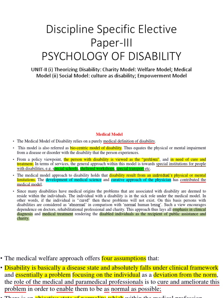 Understanding Disability Models | PDF | Disability | Empowerment