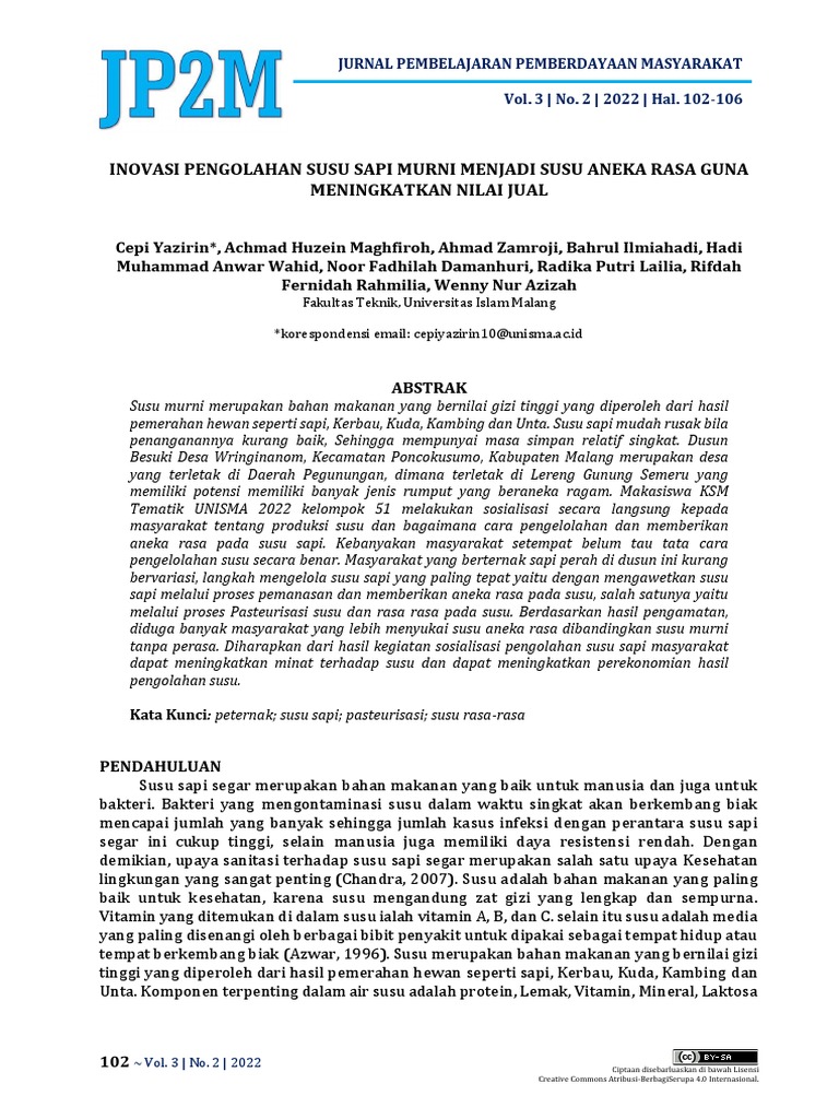 Jurnal Susu 2 | PDF