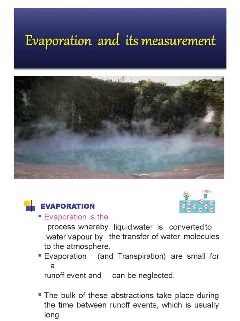 Evaporation | PDF | Evaporation | Water