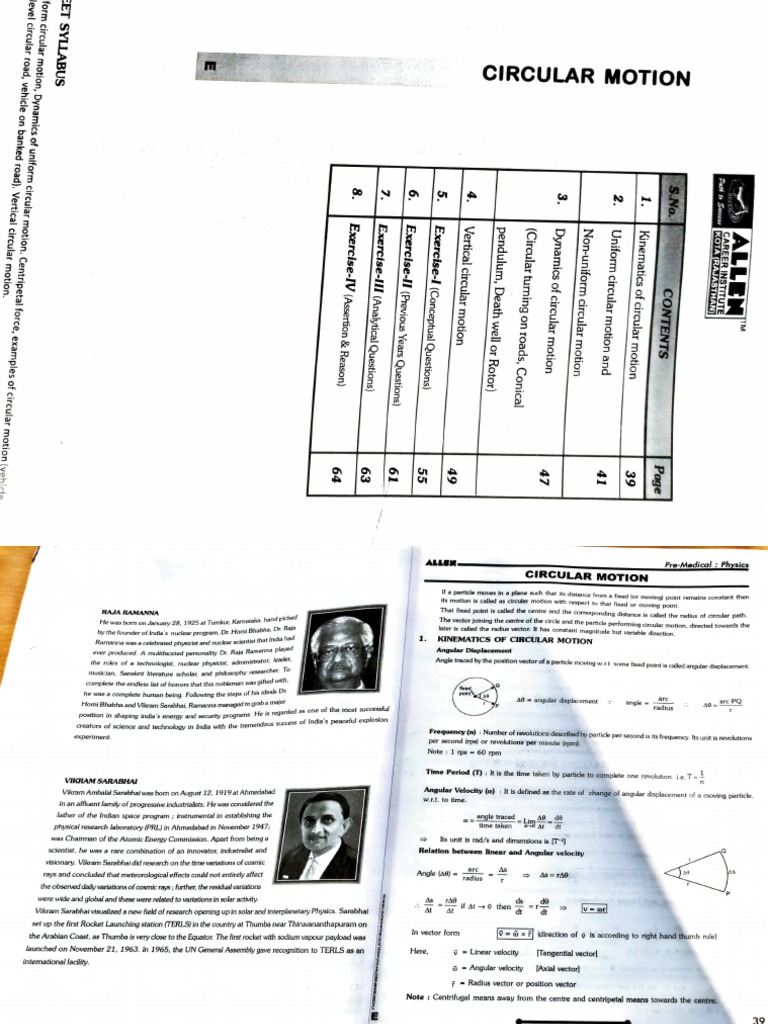 Circular Motion | Download Free PDF | Acceleration | Rotation Around A Fixed Axis
