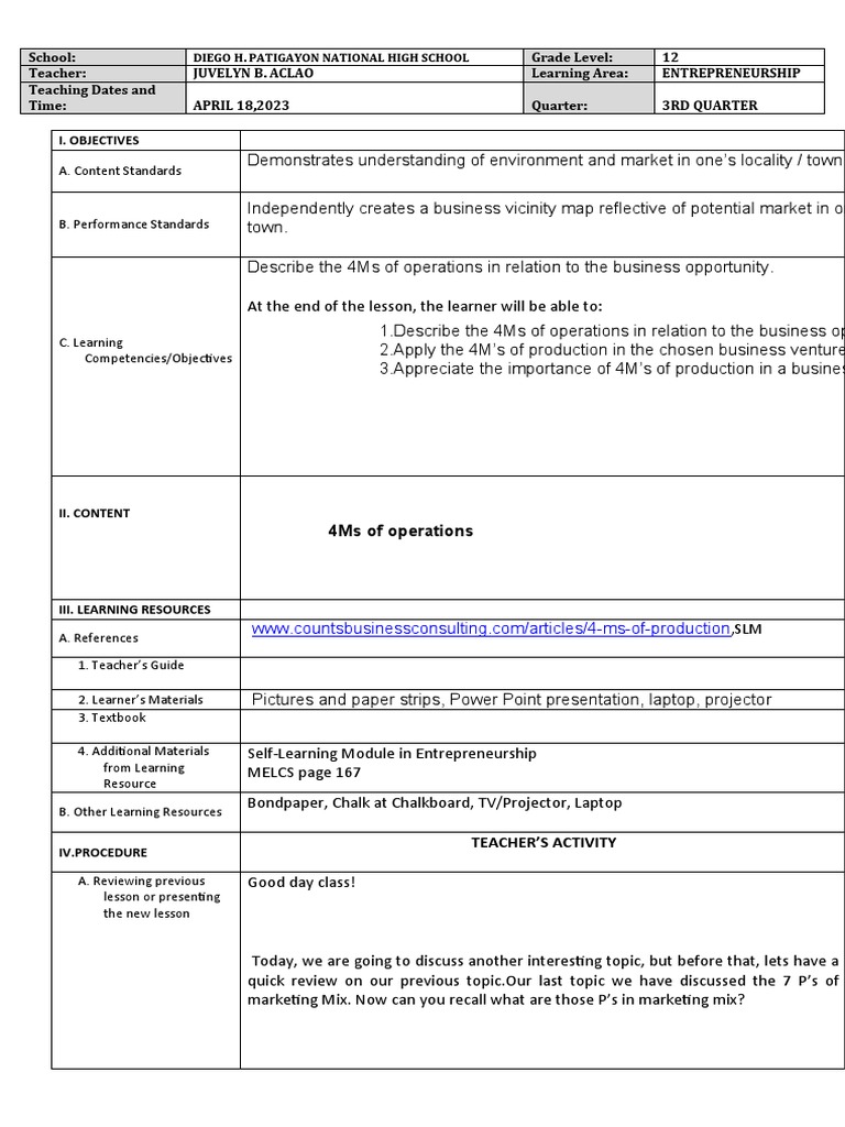 Cot DLP Esp | Download Free PDF | Cakes | Learning