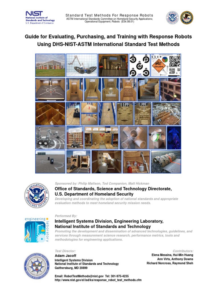 Guide For Evaluating, Purchasing, and Training With Response Robots Using DHS-NIST-ASTM ...