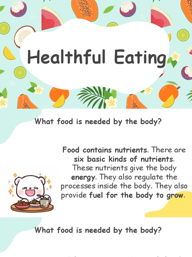Essential Nutrients for Healthy Eating | PDF