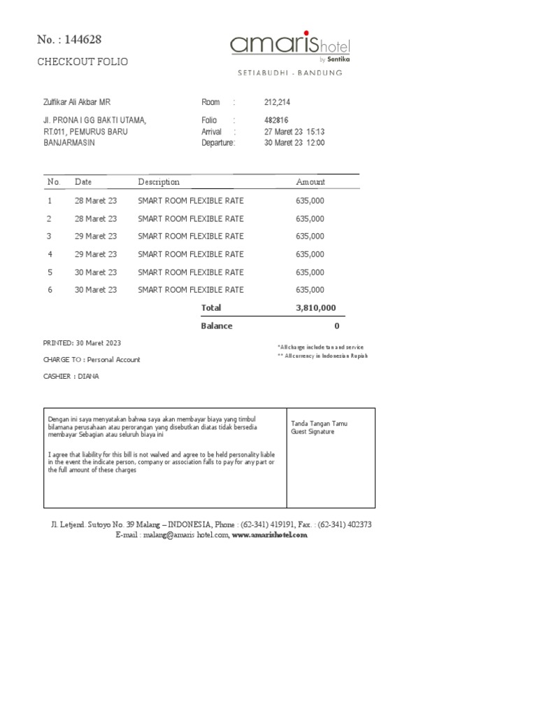 Amaris Bandung BG FIKAR | PDF