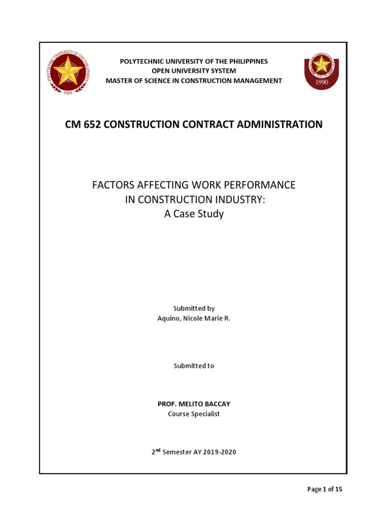 Aquino, Nicole Marie - CM 652 - Case Study | PDF | Survey Methodology | Consultant