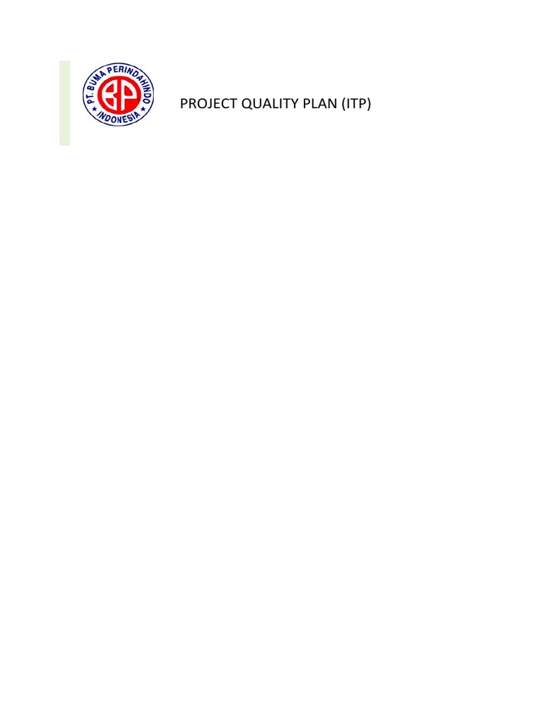 Project Quality Plan | PDF | Quality Assurance | Specification (Technical Standard)