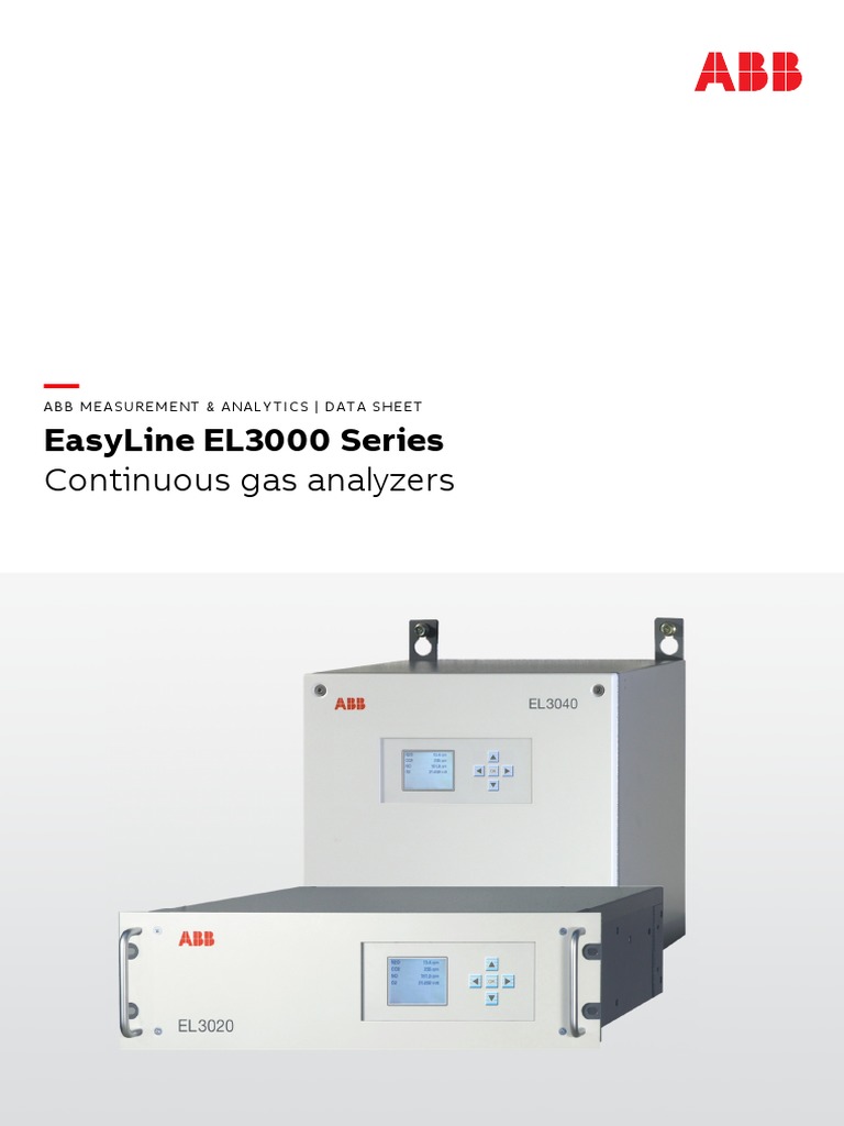 Easyline El3000 Series: Continuous Gas Analyzers | PDF | Gases ...
