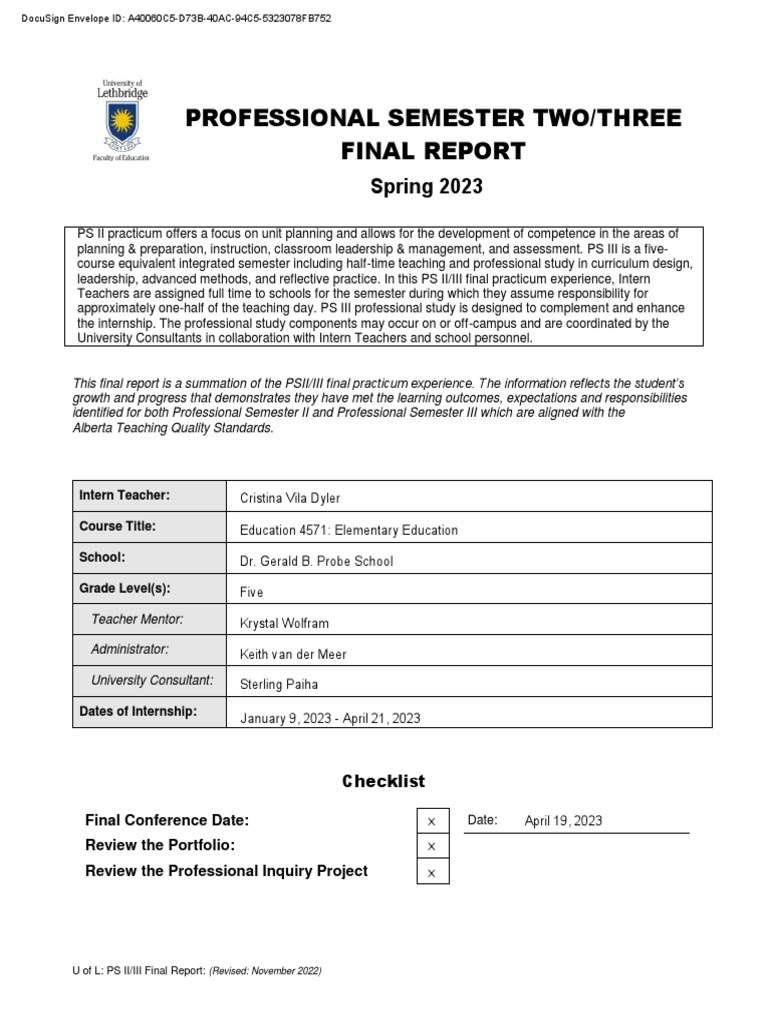 Psii III Final Report | PDF | Educational Assessment | Teachers