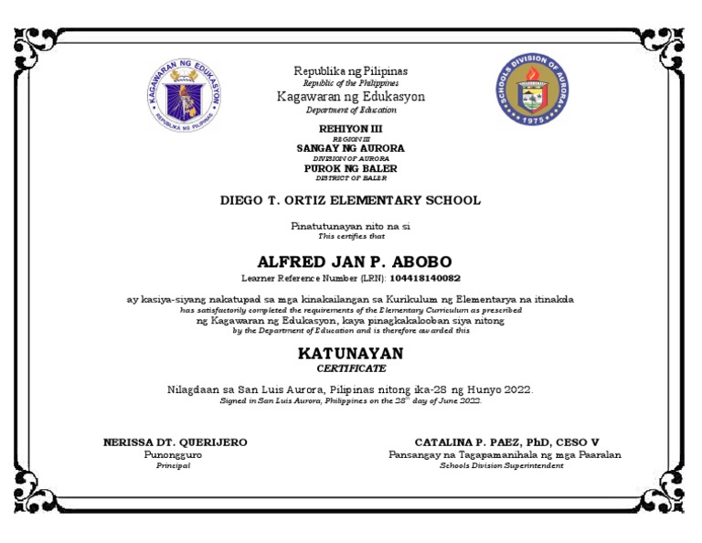 Diploma Grade 6 New | PDF