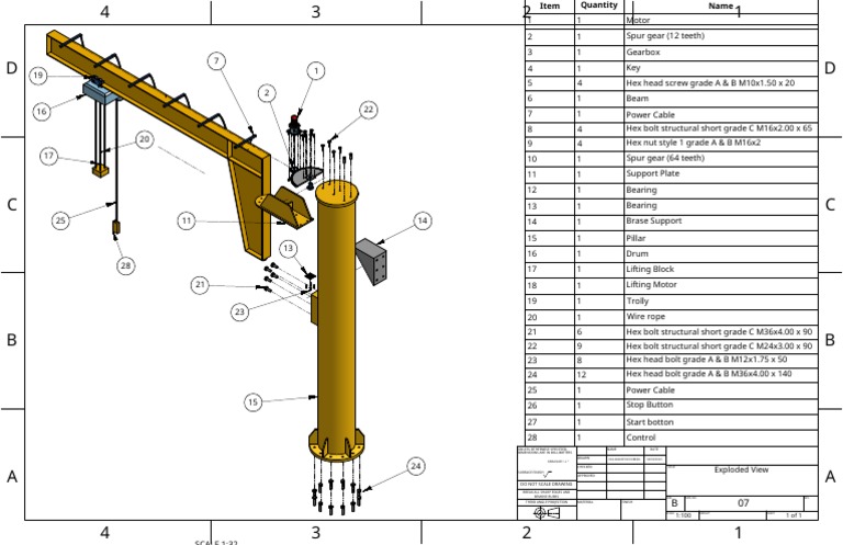 Exploded View: Do Not Scale Drawing | PDF | Screw | Building Engineering