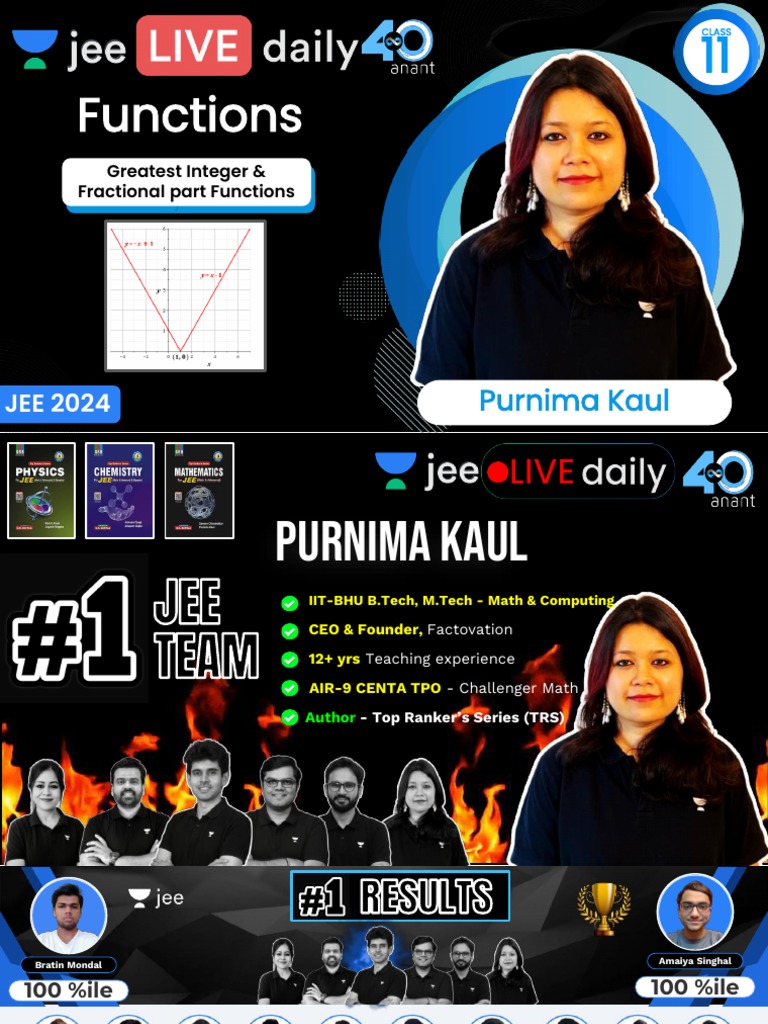 JLD 4.0 - L8 - Functions - 1st July | Download Free PDF | Function (Mathematics) | Integer