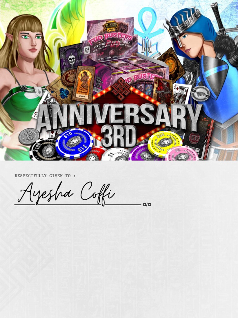 Parallax 3RD Annive Letter - For Miss Ayesha Coffi | PDF