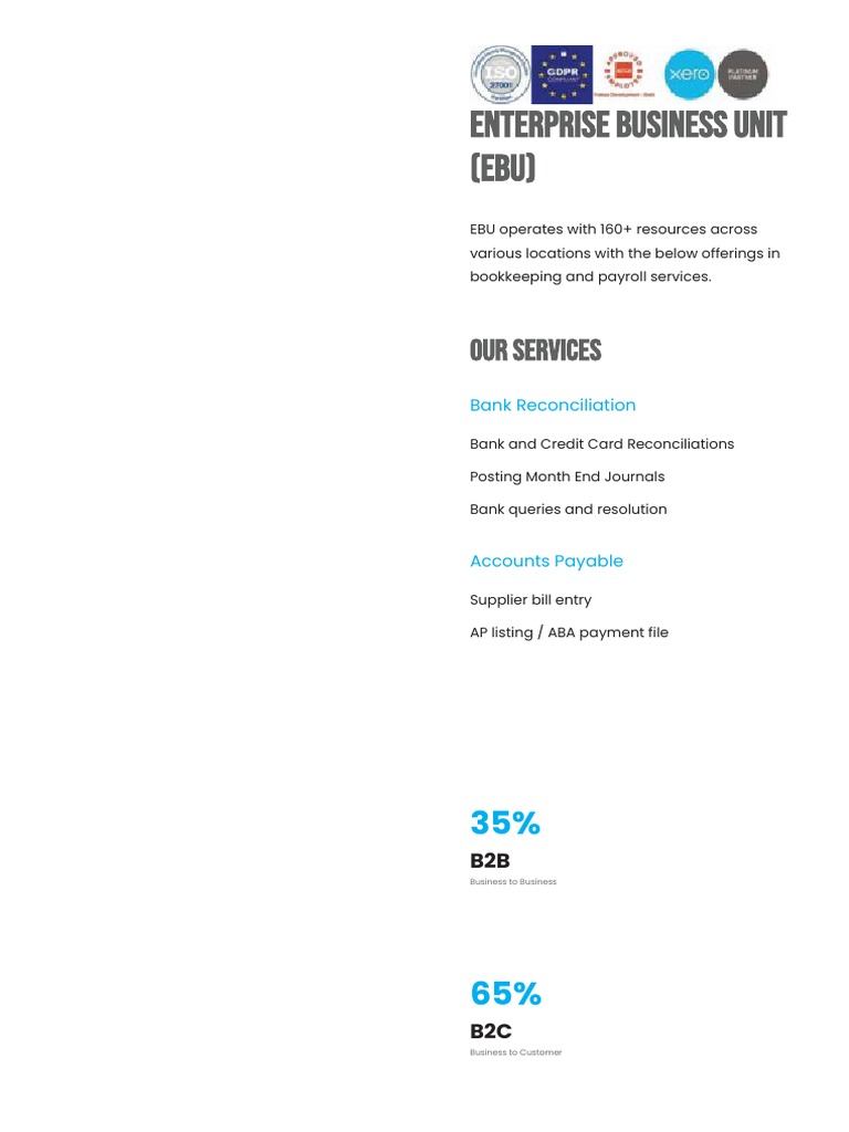 EBU Brochure Updated | PDF | Business | Service Industries