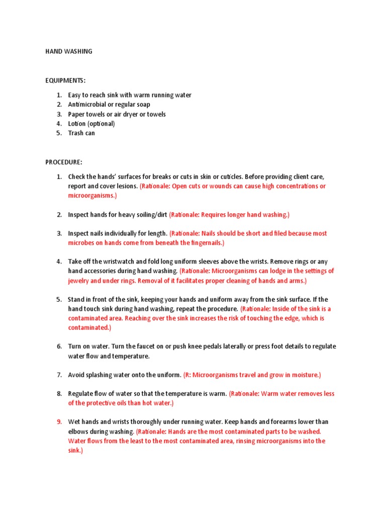 Hand Washing | PDF | Hand Washing