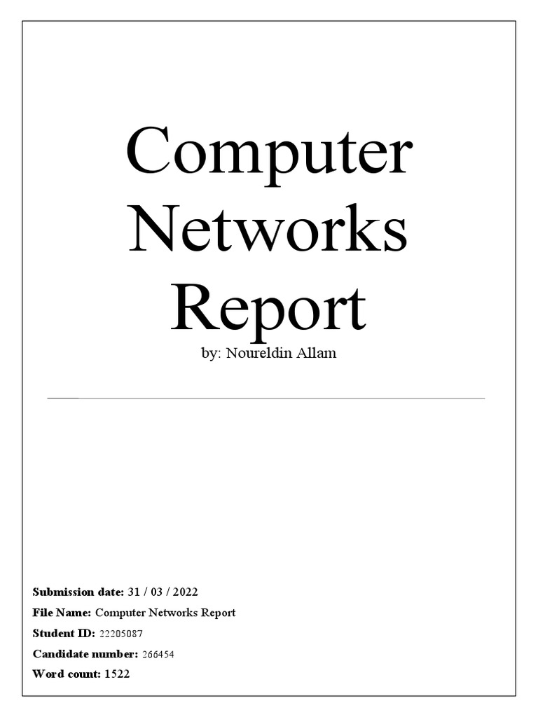 Computer Networks TFTP Report | PDF | File Transfer Protocol | Computer File