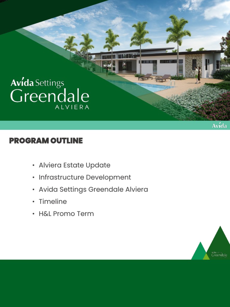 FOR SHARING Greendale Settings Alviera Ugnayan Presmat FINAL | PDF ...