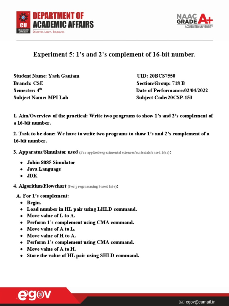 20BCS7550 Yash Gautam Exp5 | PDF | Computer Engineering | Software Engineering