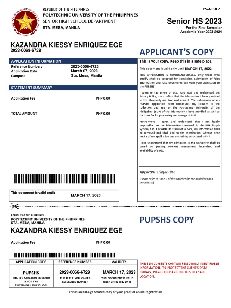 PUP iApply Voucher 2023-0068-6728 | PDF