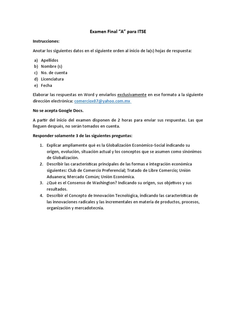 Examen Final A ITSE | PDF