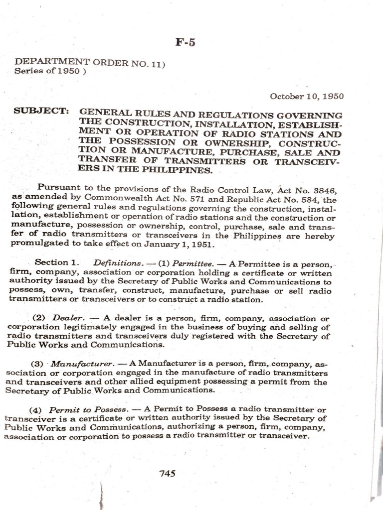 Department Order No 11 | PDF