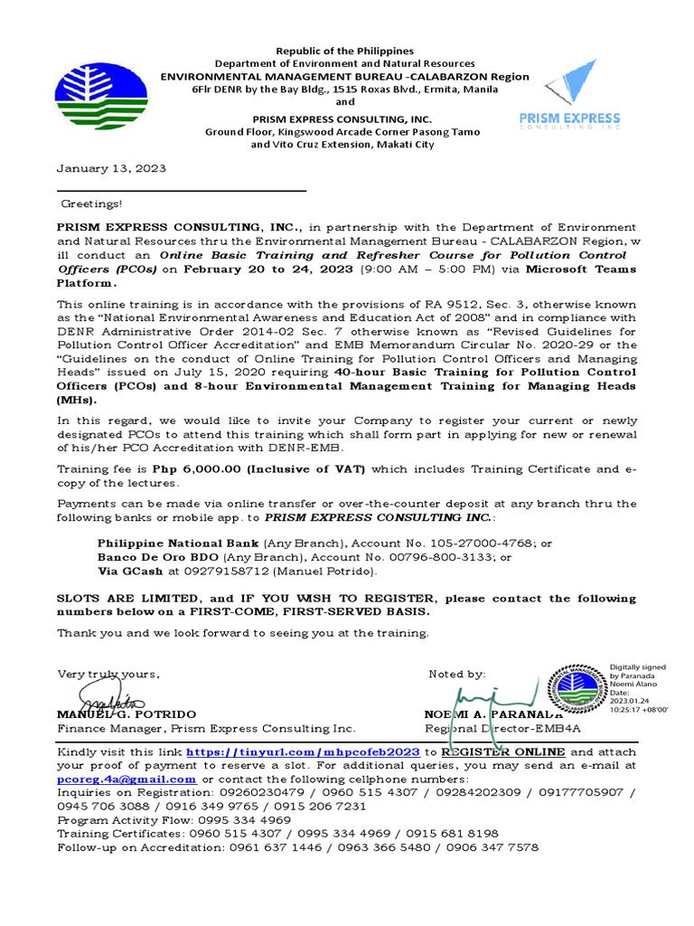 February 2023 PCO Invitation | PDF