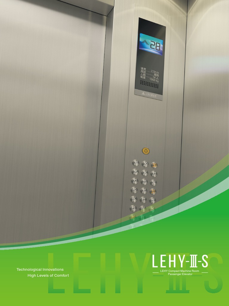 LEHY Compact Elevator Innovations | PDF | Elevator | Manufactured Goods