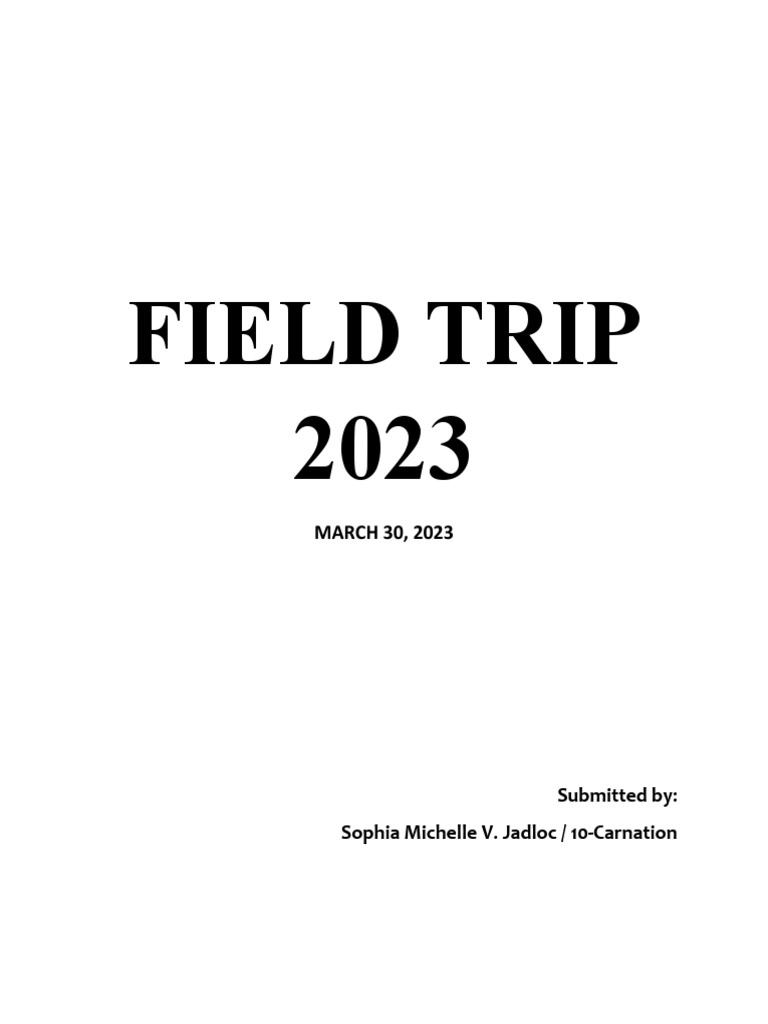 Field Trip Portfolio (Sample) | PDF | Foods | Cuisine
