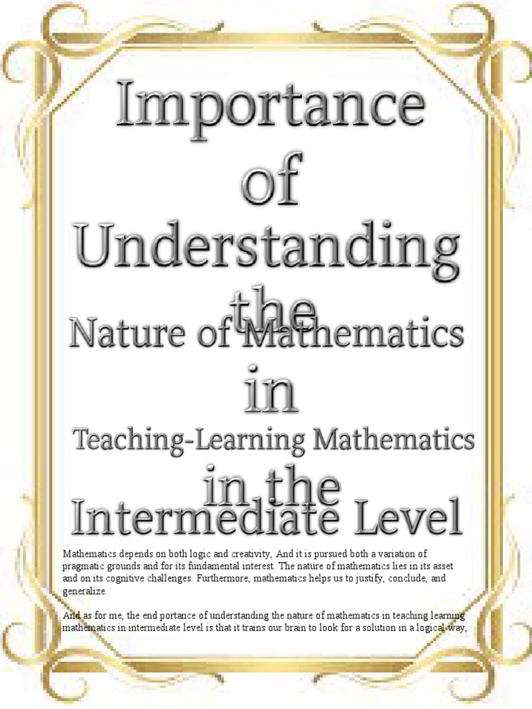 Nature of Mathematics | PDF