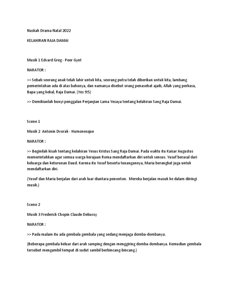 Naskah Drama Natal 22 | PDF