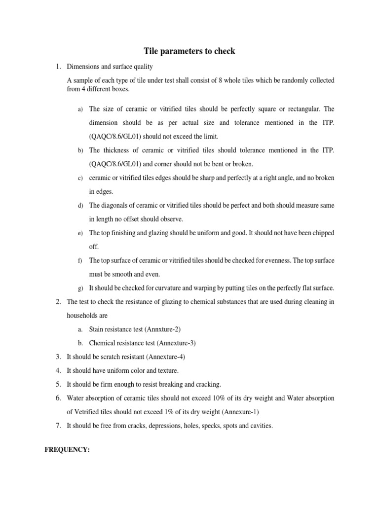 Determining the Quality of Ceramic and Vitrified Tiles: A Comprehensive ...