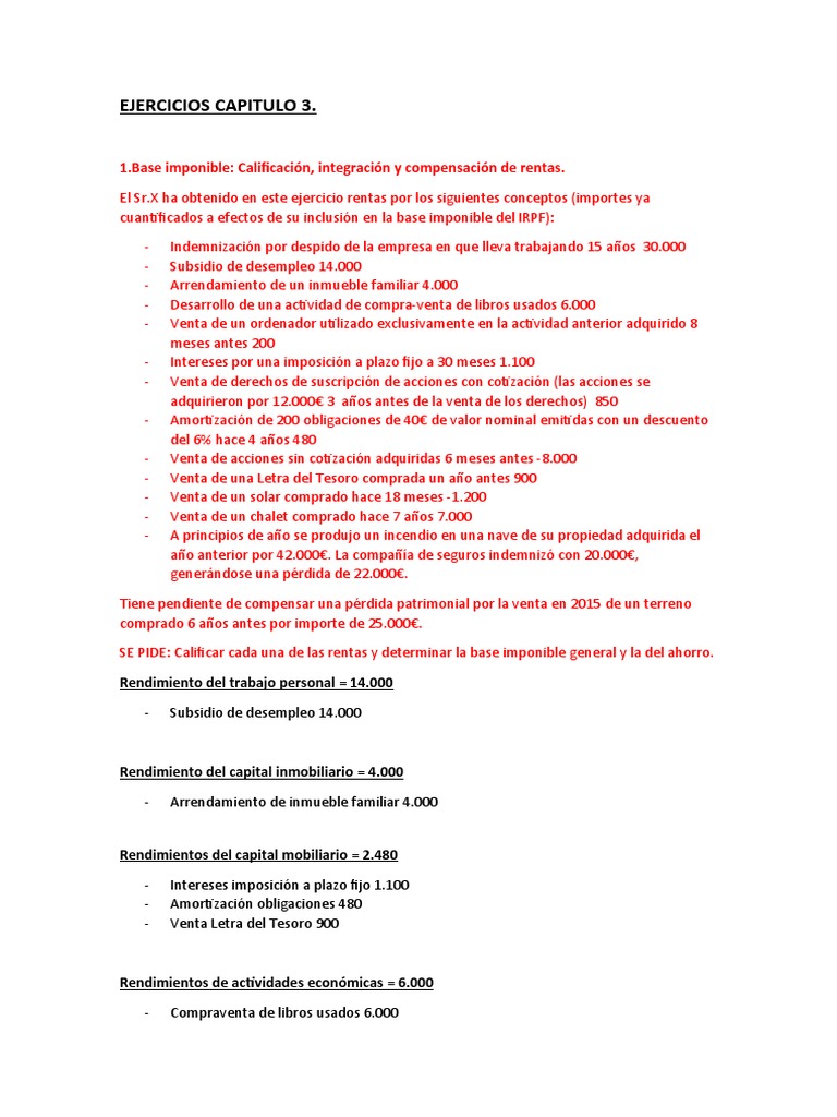 Ejercicios Capitulo 3 | PDF | Compartir (Finanzas) | Pensión