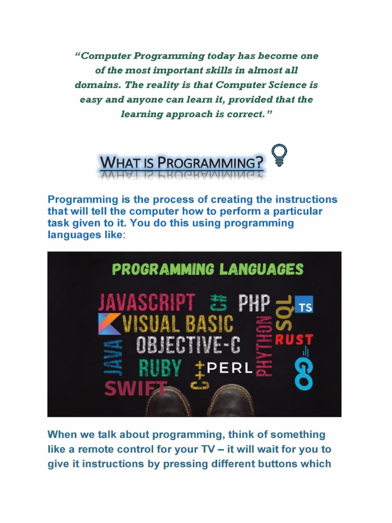 How To Step Into Programming Pdf