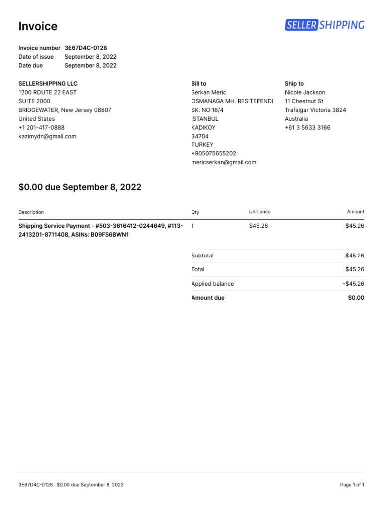 Warehouse İnvoice | PDF