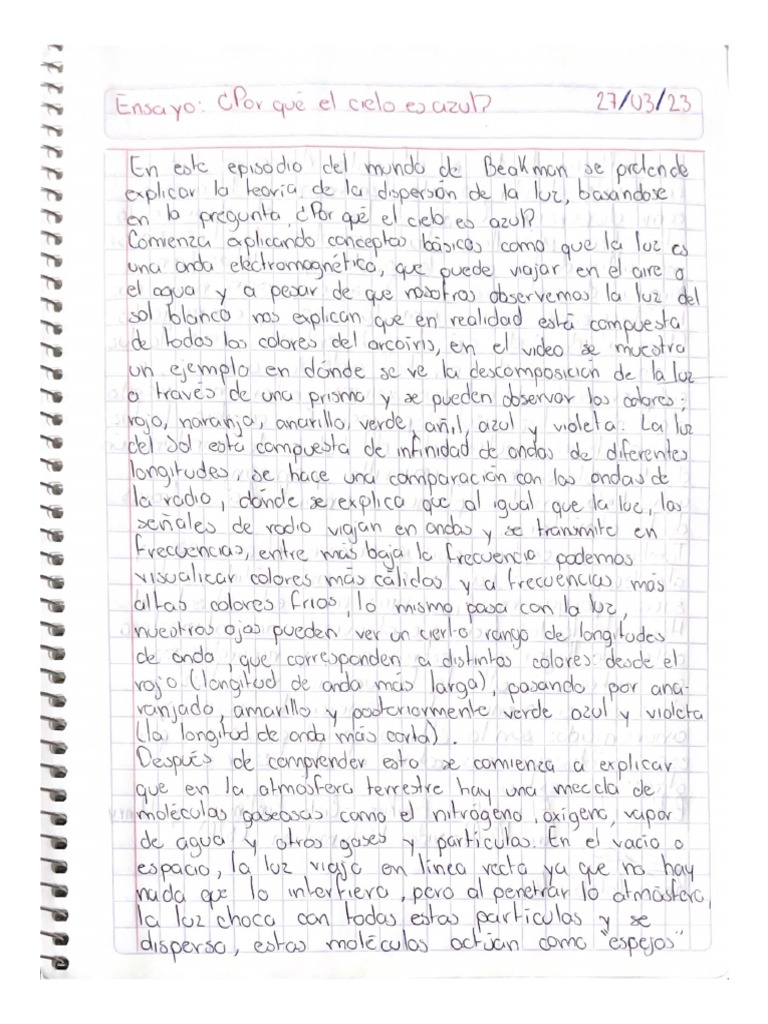 ¿Cielo Azul? | PDF