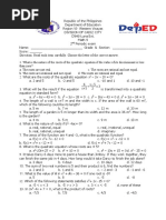 Gen. Math 1st Quarter Exam | PDF | Function (Mathematics ...