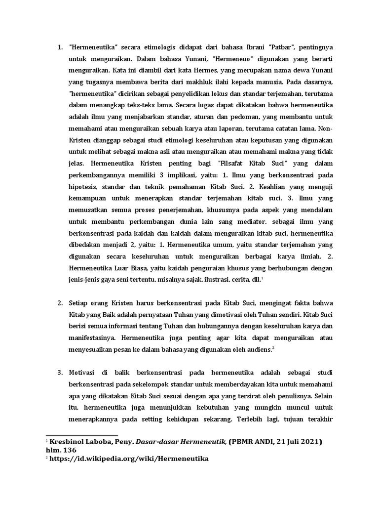 Hermeneutika | PDF | Agama & Spiritualitas
