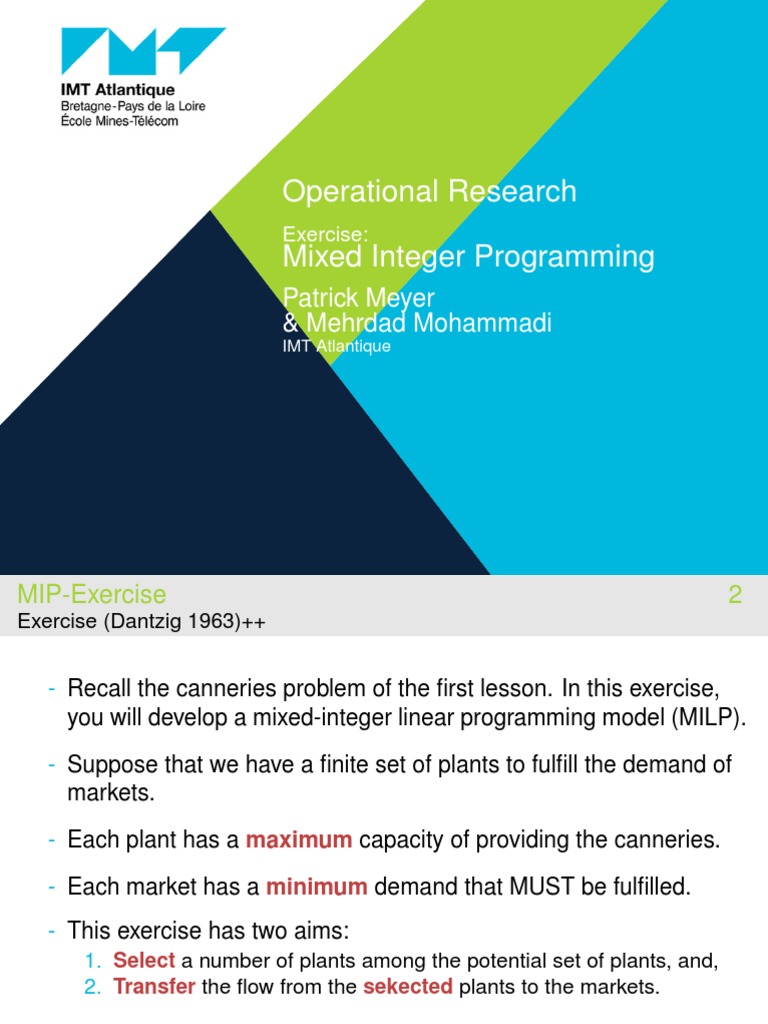 Exercise 02 | PDF | Linear Programming | Computer Science