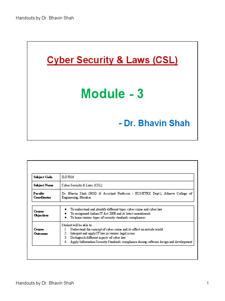 CSL Module-3 | PDF | Proxy Server | Computer Virus