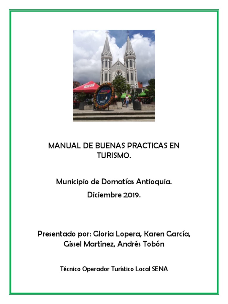 Buenas Prácticas Turismo Domatías Pdf Turismo Residuos