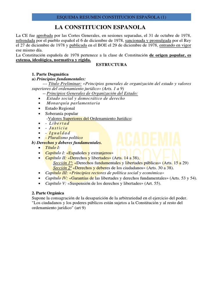 Esquema Ce | PDF | Estado (política) | Constitución