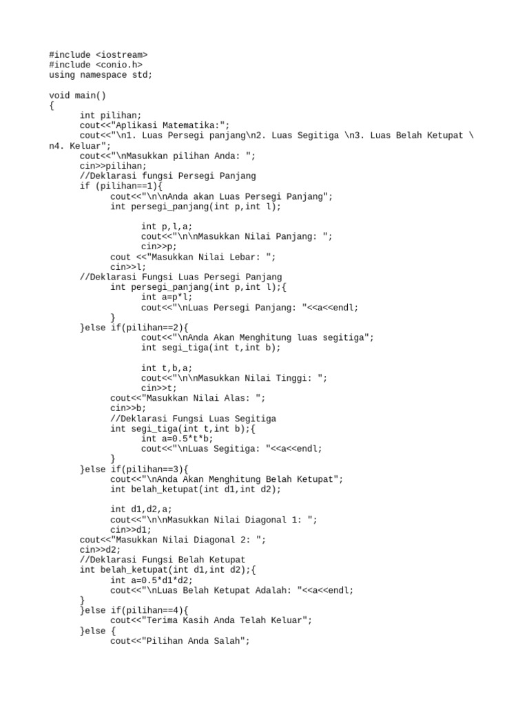 Coding Kalkulator | PDF | Metode & Bahan Ajar