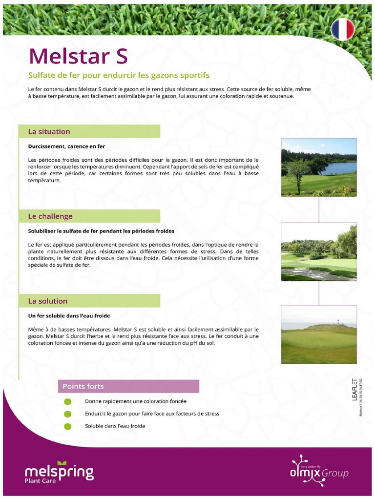 MELSTAR - Sulfate de Fer | PDF