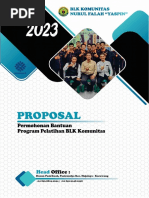 Contoh Proposal Pengajuan BLK Tahun 2024 | PDF