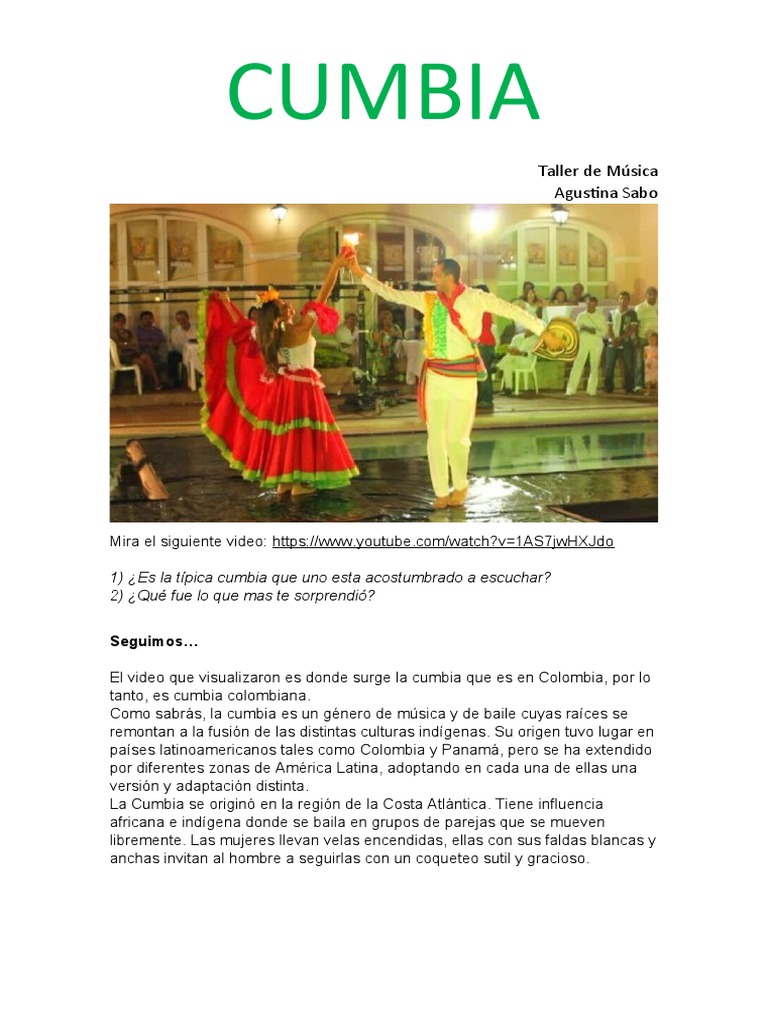 Cumbia | PDF | Instrumentos musicales | Musica Latinoamericana