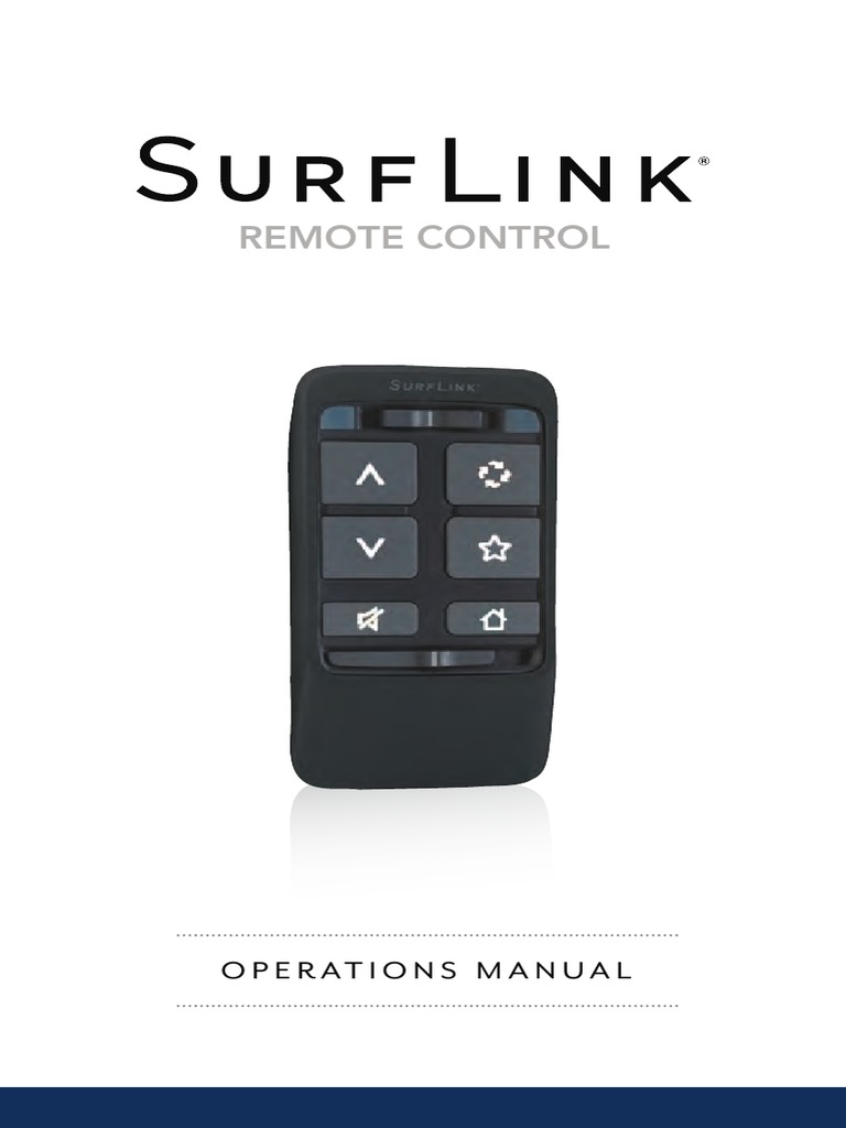 Remote Control: Operations Manual | PDF | Electromagnetic Interference ...
