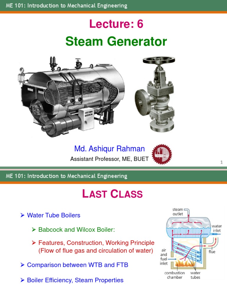 Steam Engine Principles and Boiler Systems | PDF | Boiler | Steam